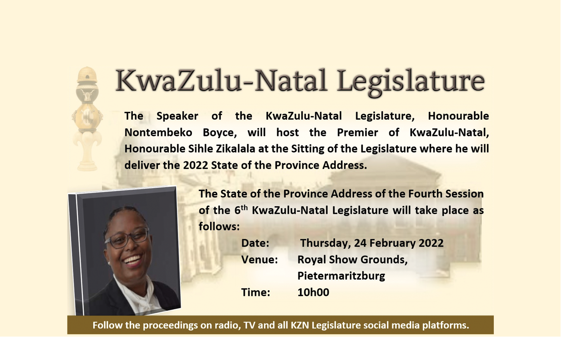 KZN Legislature – An Activist, People – Centered Legislature